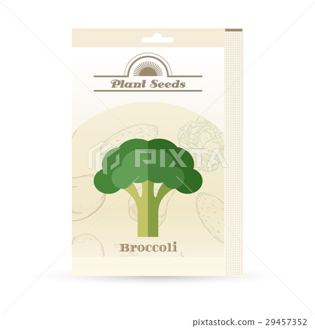 Pack of Broccoli seeds icon - Stock Illustration [29457352] - PIXTA