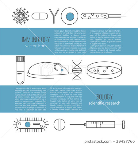 immunology research icons - Stock Illustration [29457760] - PIXTA