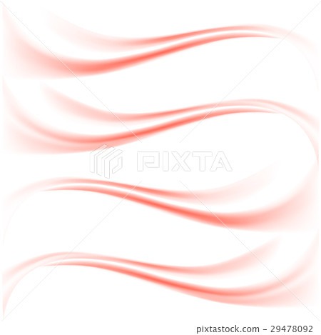 delicate red streaks, waves - Stock Illustration [29478092] - PIXTA