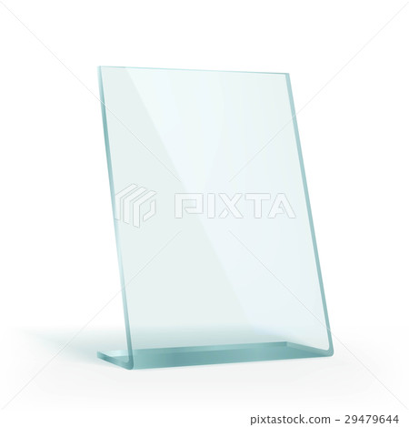 Plastic, advertising stand holder for paper. - Stock Illustration ...