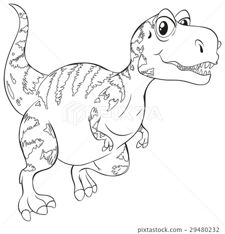 Doodle animal for T-Rex dinosaur - Stock Illustration [29480232] - PIXTA