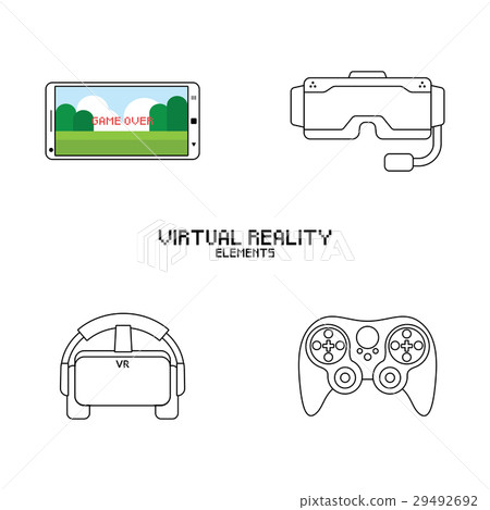 Video game objects - Stock Illustration [29492692] - PIXTA