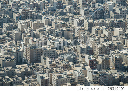 Aerial view of Tehran, the capital city of Iran - Stock Photo [29510401 ...