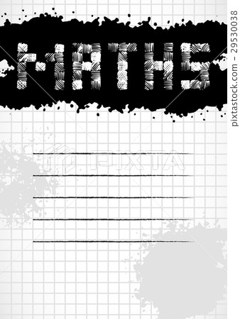 School notebook cover in grunge style-插圖素材 [29530038] - PIXTA圖庫