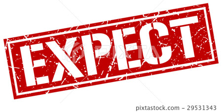 expect square grunge stamp - Stock Illustration [29531343] - PIXTA