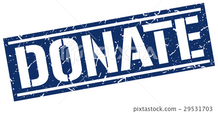 donate square grunge stamp - Stock Illustration [29531703] - PIXTA
