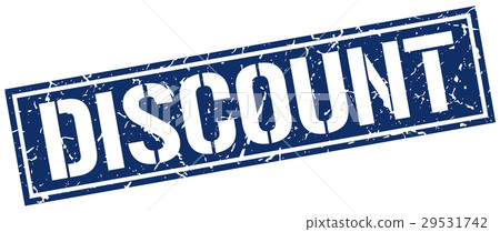discount square grunge stamp - Stock Illustration [29531742] - PIXTA