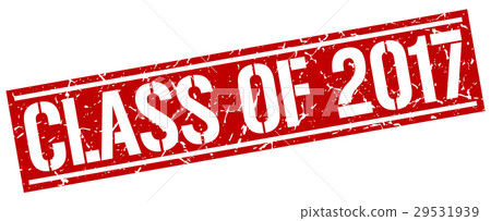 class of 2017 square grunge stamp - Stock Illustration [29531939] - PIXTA