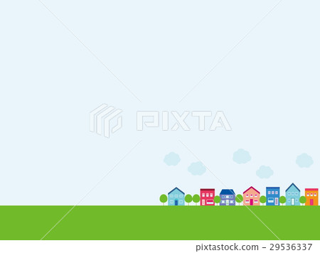 Townscape Spring Cloud - Stock Illustration [29536337] - PIXTA