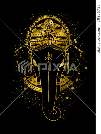 Golden Ganesha vector - Stock Illustration [29536753] - PIXTA