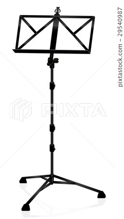 Black Music Stand Plastic - Stock Illustration [29540987] - PIXTA