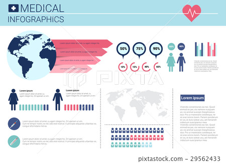 Health Medicine Infographics Information Banner - Stock Illustration ...