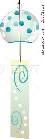 Wind-ball patterned wind bell - Stock Illustration [29572518] - PIXTA