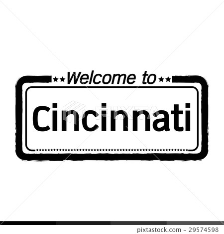 Welcome to Cincinnati City illustration design - Stock Illustration ...
