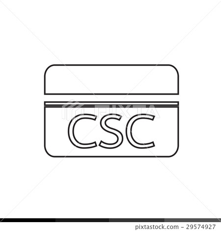 Card Security Code CSC icon illustration design - Stock Illustration ...