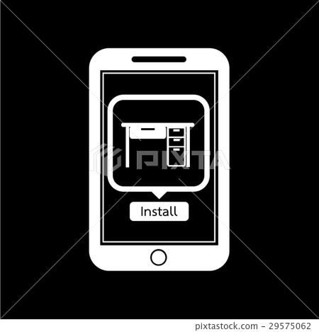 icon of smart phone mobile Building application-插圖素材 [29575062] - PIXTA圖庫
