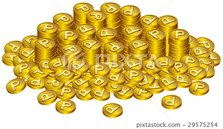 Point coin - Stock Illustration [29575254] - PIXTA