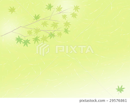 Fresh green Japanese paper illustration background - Stock Illustration ...