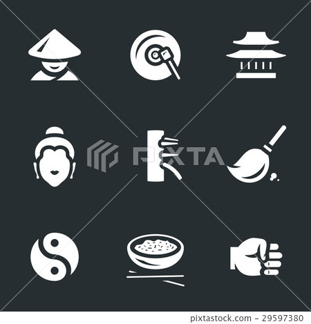 Vector Set of Shaolin Icons. - Stock Illustration [29597380] - PIXTA