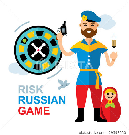 Vector Russian roulette concept. - Stock Illustration [29597630] - PIXTA