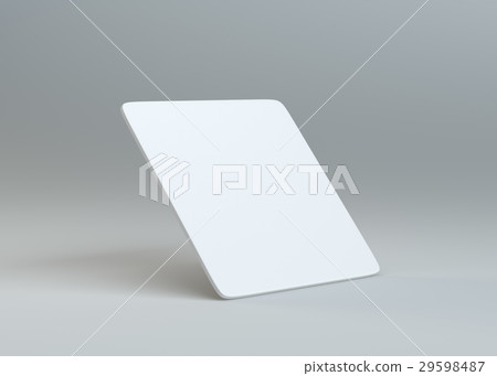 White empty paper card on gray background - Stock Illustration ...