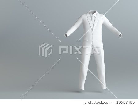 White empty elegance suit without people - Stock Illustration [29598499 ...