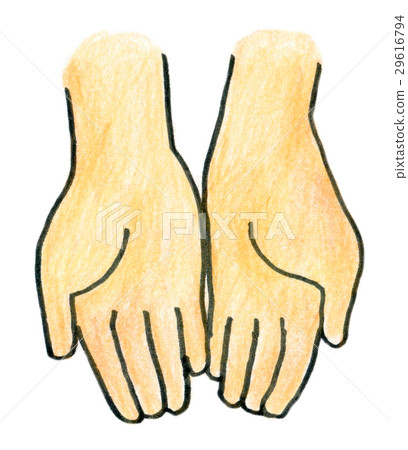Color pencil illustration Both hands - Stock Illustration [29616794 ...