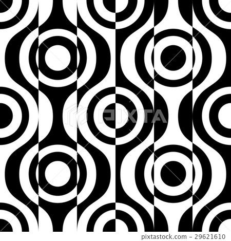 Seamless Curved Shape Pattern - Stock Illustration [29621610] - PIXTA