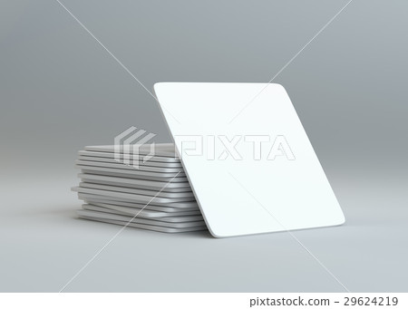 White empty paper rectangle cards - Stock Illustration [29624219] - PIXTA