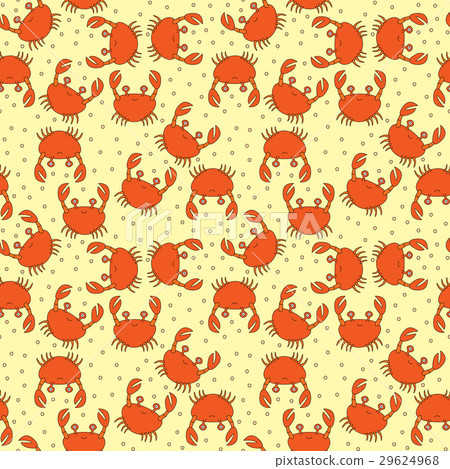 Seamless crabs pattern - Stock Illustration [29624968] - PIXTA