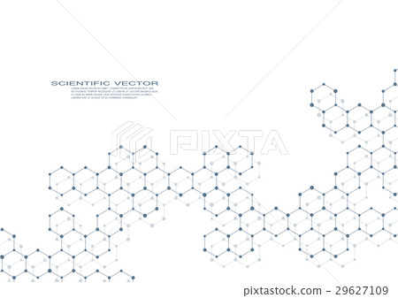 Hexagonal molecule DNA. Molecular structure of - Stock Illustration ...