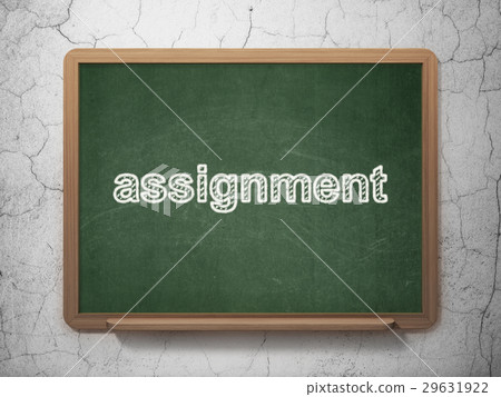 Law concept: Assignment on chalkboard background - Stock Illustration ...