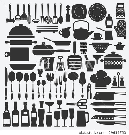 cookware kitchen set - Stock Illustration [29634760] - PIXTA
