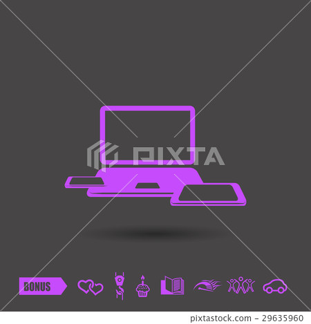 Pictograph of computer-插圖素材 [29635960] - PIXTA圖庫