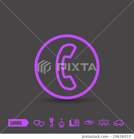 Pictograph of phone - Stock Illustration [29636833] - PIXTA