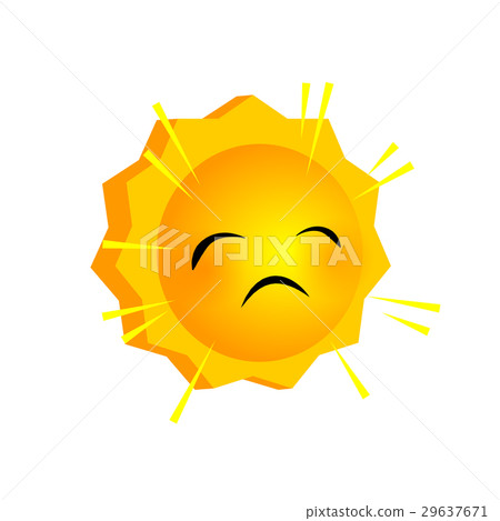 Emotional faces sad sunny emoji smiles - Stock Illustration [29637671 ...