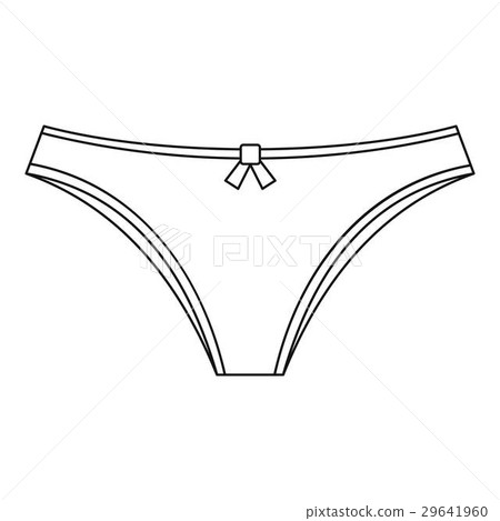 Women underwear icon, outline style - Stock Illustration [29641960] - PIXTA