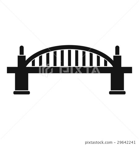 Bridge icon, simple style - Stock Illustration [29642241] - PIXTA