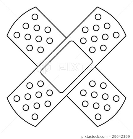 Patch icon, outline style - Stock Illustration [29642399] - PIXTA