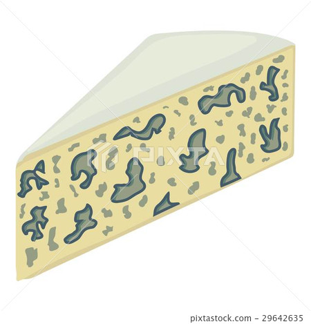 Blue cheese icon, cartoon style - Stock Illustration [29642635] - PIXTA