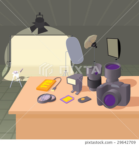 Photo studio concept, cartoon style-插圖素材 [29642709] - PIXTA圖庫