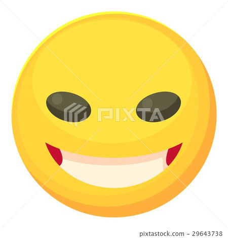 Cunning smiley icon, cartoon style - Stock Illustration [29643738] - PIXTA