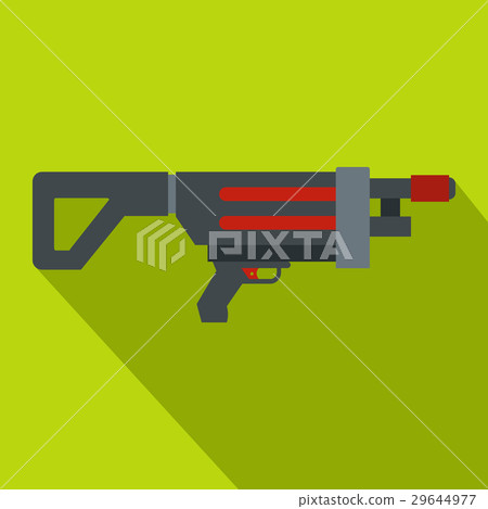 Game gun icon, flat style - Stock Illustration [29644977] - PIXTA
