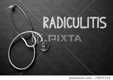 Radiculitis - Text on Chalkboard. 3D Illustration.-插圖素材 [29655558 ...