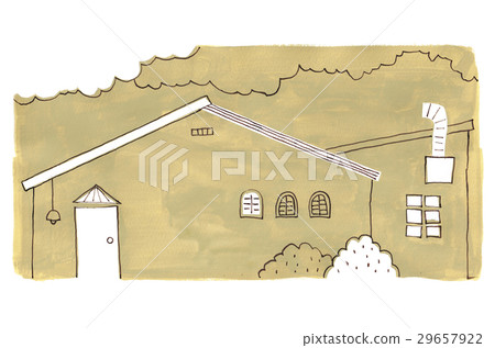 Cute detached house - Stock Illustration [29657922] - PIXTA