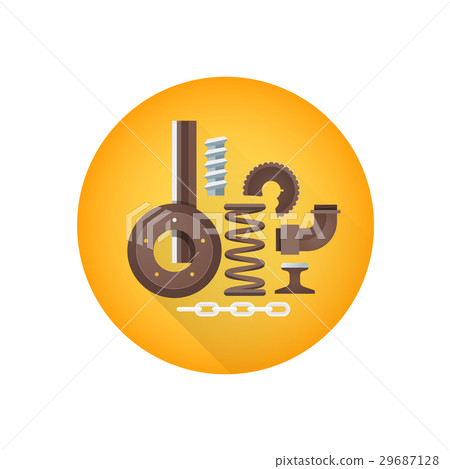 vector metal scrap waste icon. - Stock Illustration [29687128] - PIXTA