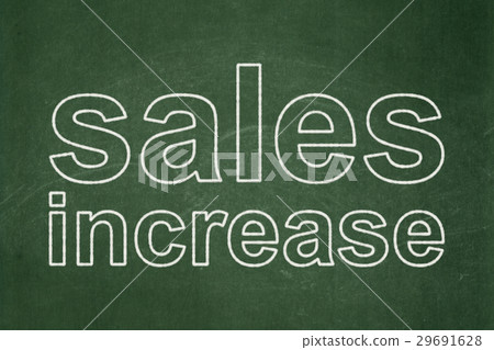 Marketing concept: Sales Increase on chalkboard - Stock Illustration ...