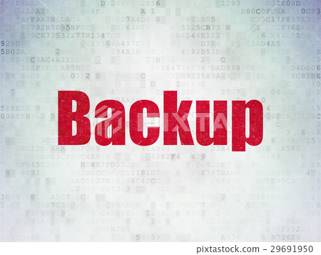 Programming concept: Backup on Digital Data Paper - Stock Illustration ...