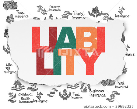 Insurance concept: Liability on Torn Paper - Stock Illustration ...