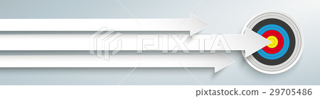 3 Arrows Target Header - Stock Illustration [29705486] - PIXTA